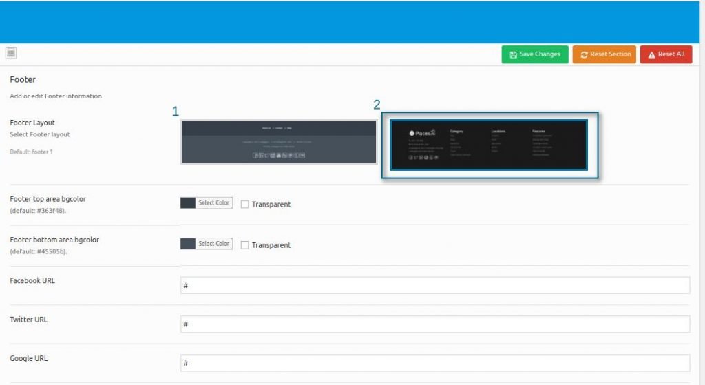 How to apply the New Footer Layout? – ListingPro Documentation