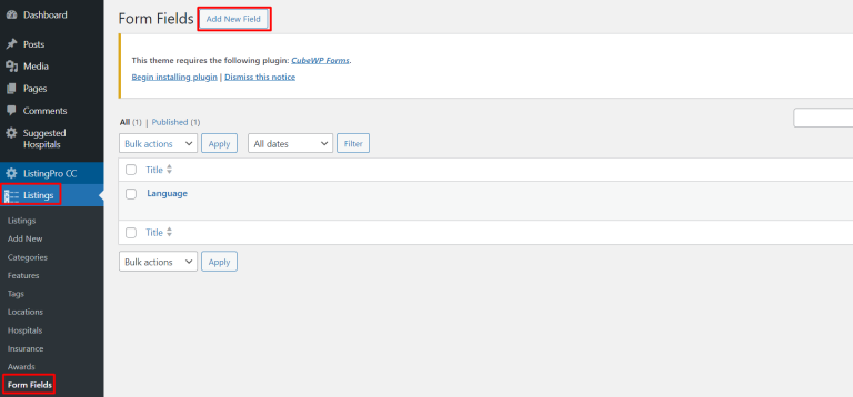 How to add New Form Fields in Medicalpro? – ListingPro Documentation