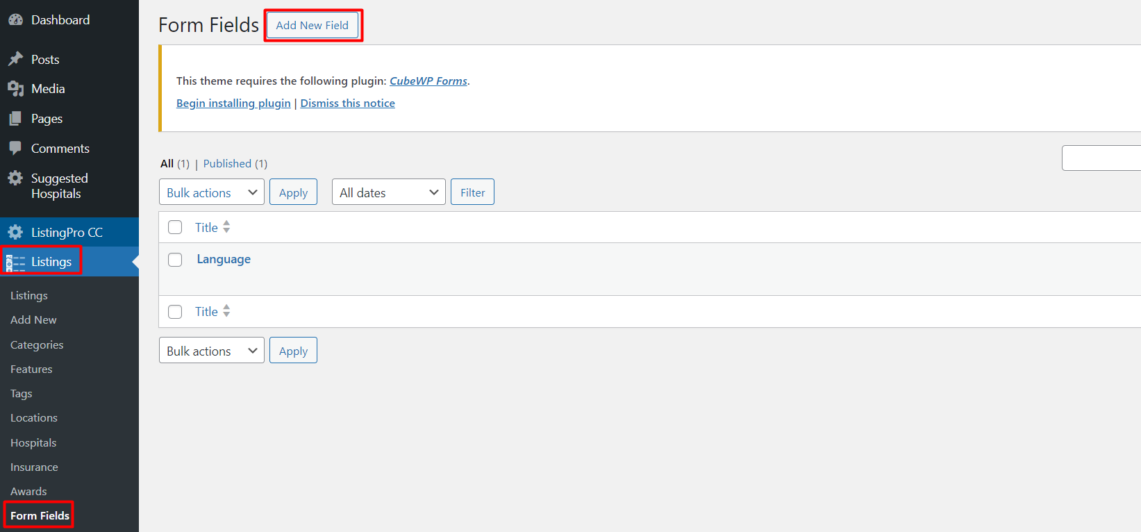 How to add New Form Fields in Medicalpro? – ListingPro Documentation
